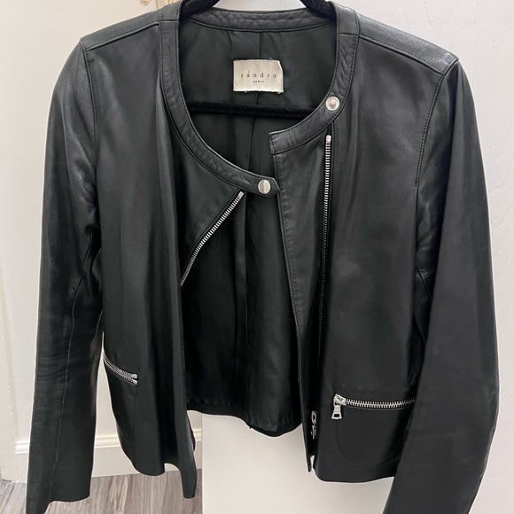 Sandro | Jackets & Coats | Sandro Paris Leather Jacket | Poshmark